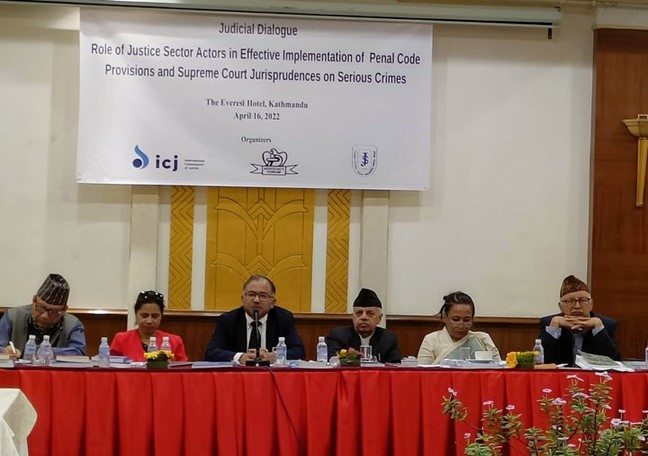 Nepal: National Judicial Dialogue on Justice Sector Actors, Criminal ...
